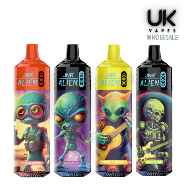 Box Of 10 JNR Alien 10000 Disposable Vape – UK Vape Wholesale